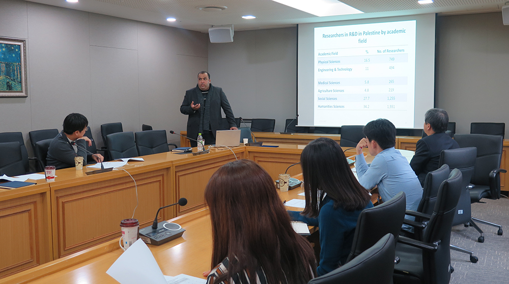 KIEP, 방문학자 세미나 개최 (팔레스타인 An-Najah National University의 Rabeh Morrar 교수 ...