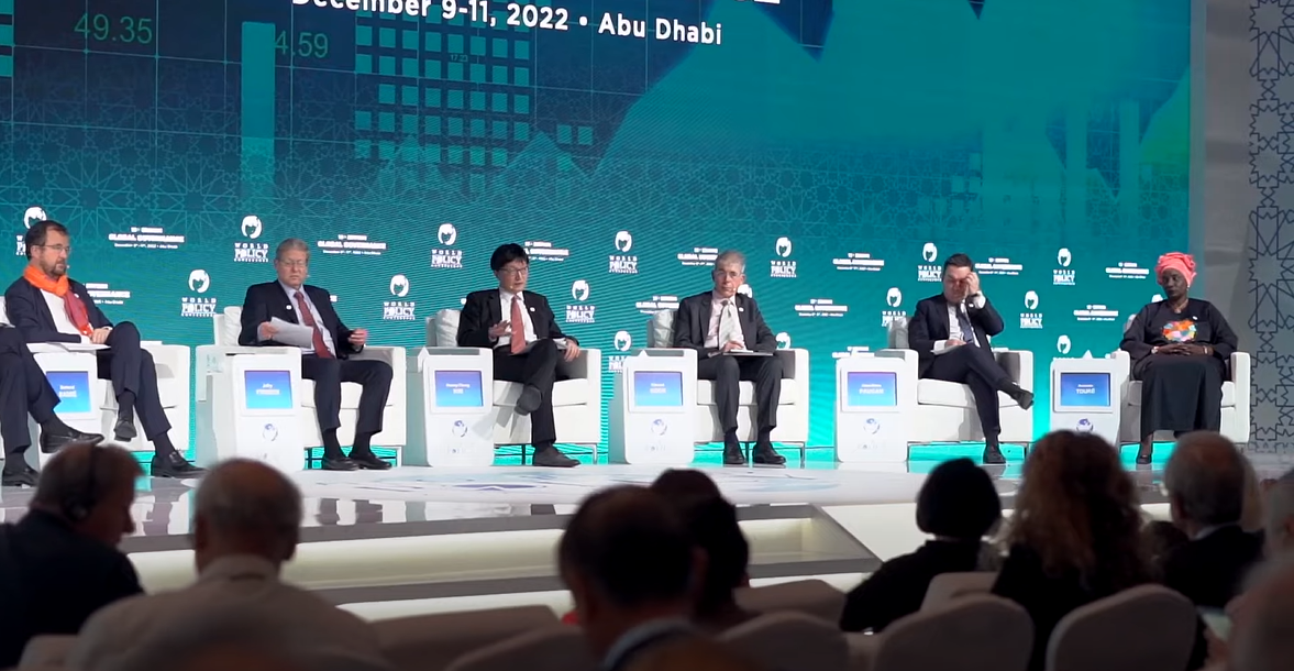 President Kim Heungchong of KIEP attends the 2022 World Policy ...